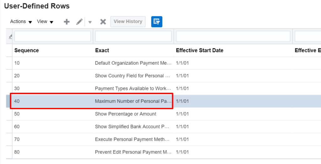 Restrict the number of personal payment methods in ESS