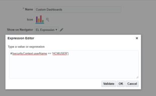 Access dashboard report from springboard page in Fusion Applications